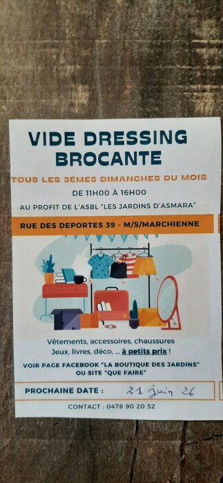 Brocantes: Brocante et vide dressing special été - Mont-sur-Marchienne ...
