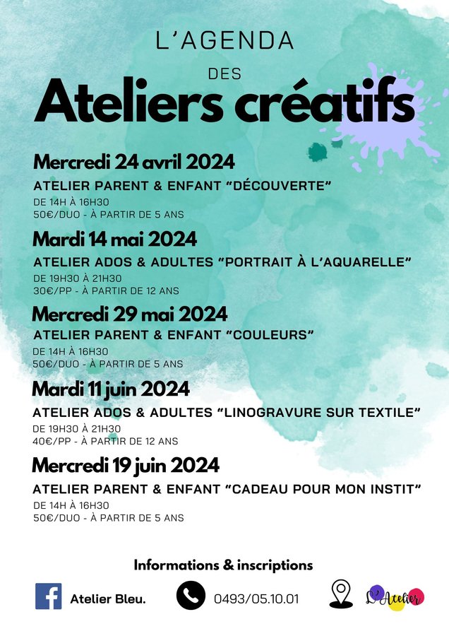Stages,cours Adultes/ Loisirs Créatifs: Ateliers créatifs enfants ...