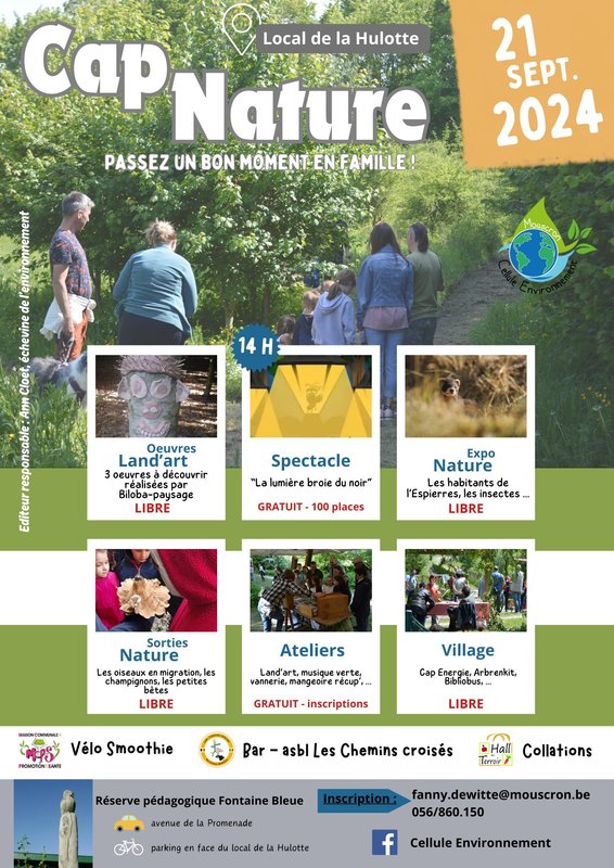 Loisirs Animation,Fête,..: Cap Nature - Mouscron (Hainaut)