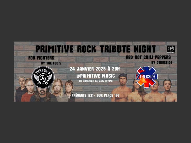 Concerts Pop, Rock: Primitive Rock Tribute Night - Fléron (Liège)