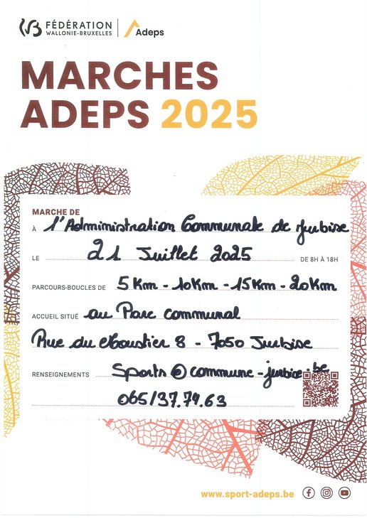 Loisirs Sport/ Marche, randonnée: Marche Points verts Adeps du Parc de ...