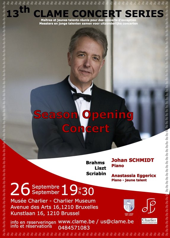 Piano: Johan Schmidt - Concert d'Ouverture de la Saison - Saint-Josse ...