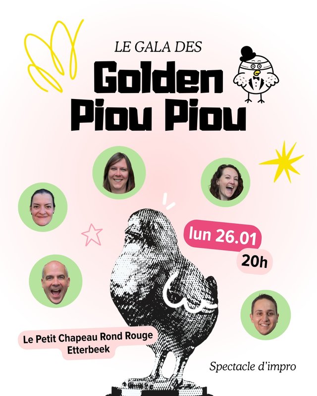 Spectacles Stand-up, impro, humour: Le gala des Golden Piou Piou ...